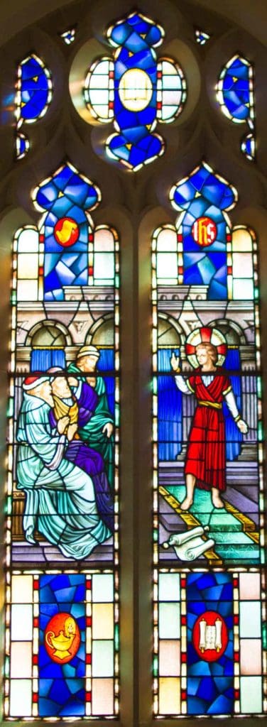 Window 5 - Jesus In The Temple | First Lutheran History Center
